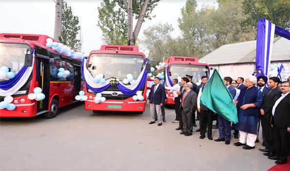 J&K: Lt Governor launches Srinagar Smart City’s 100 Electric Buses ...